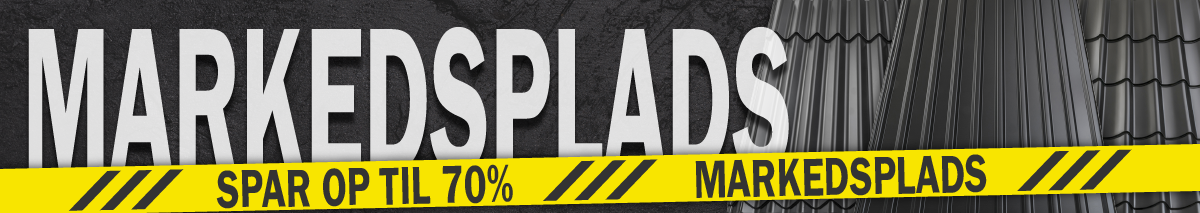 Markedsplads med stålplader til tag og væg | 2. sortering og restpartier